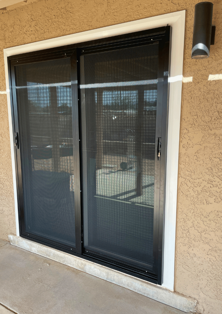 DoubleSlidingSecurityScreenDoor-Black - Security Plus Las Vegas ...