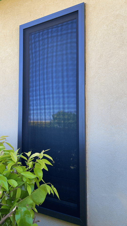 Fixed Security Screen Window - Bronze with Bush - Security Plus Las ...